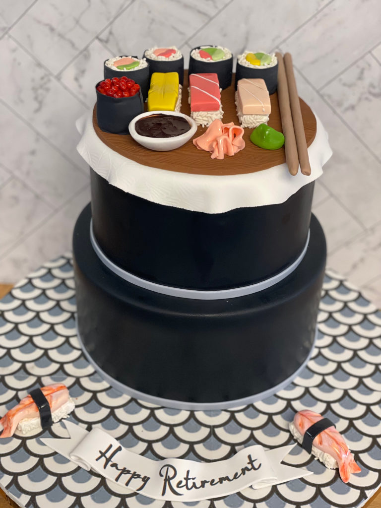 Sushi Rolls Custom Cake - Palermo Custom Cakes