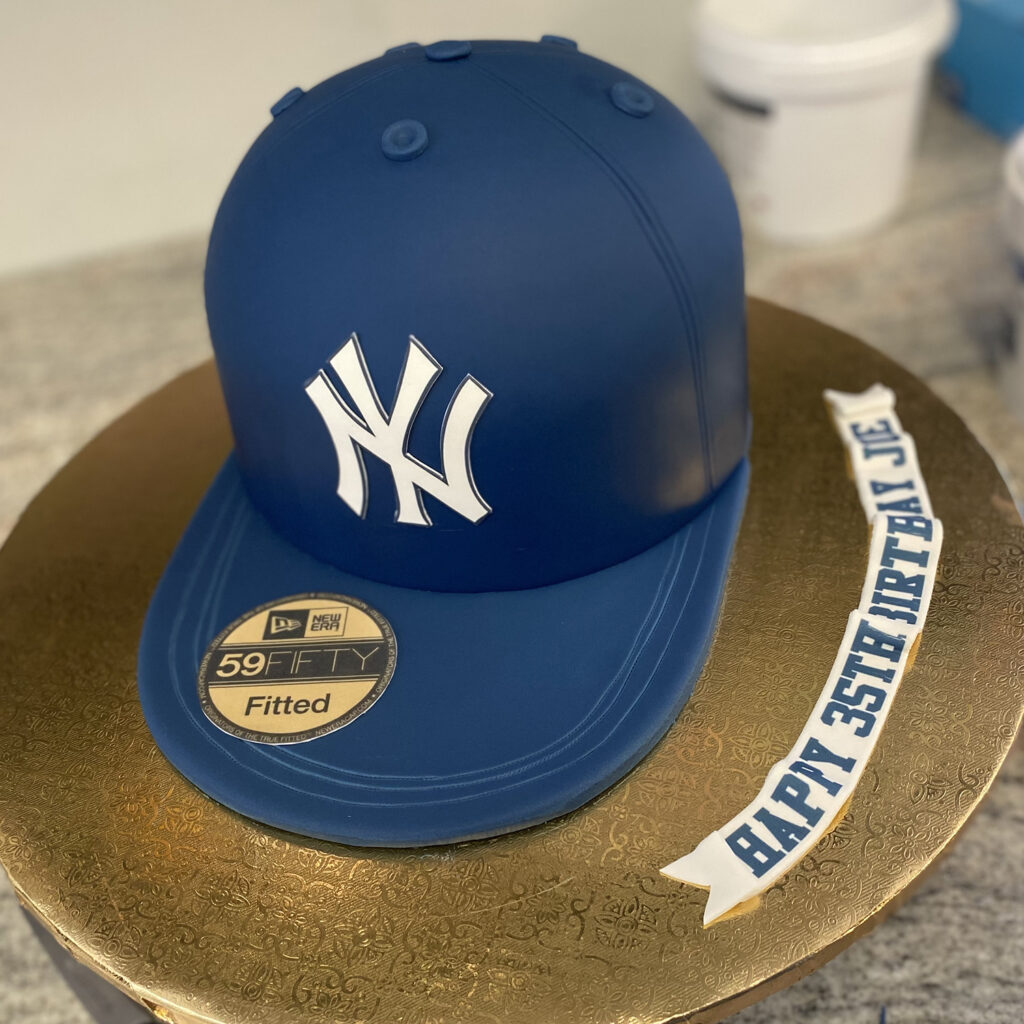 Yankees Hat Cake - Palermo Custom Cakes