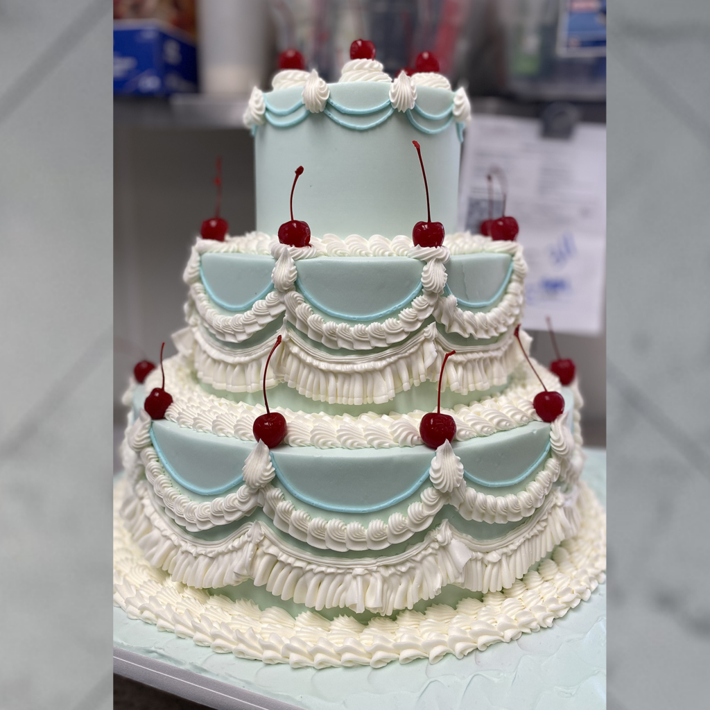 Cherry On Top Wedding Cake - Palermo Custom Cakes
