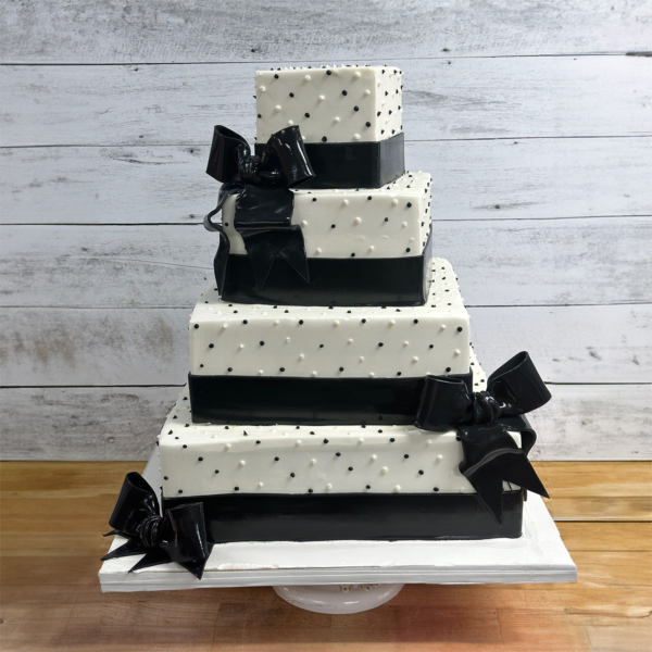 Square Celebration Wedding Cake - Palermo Custom Cakes
