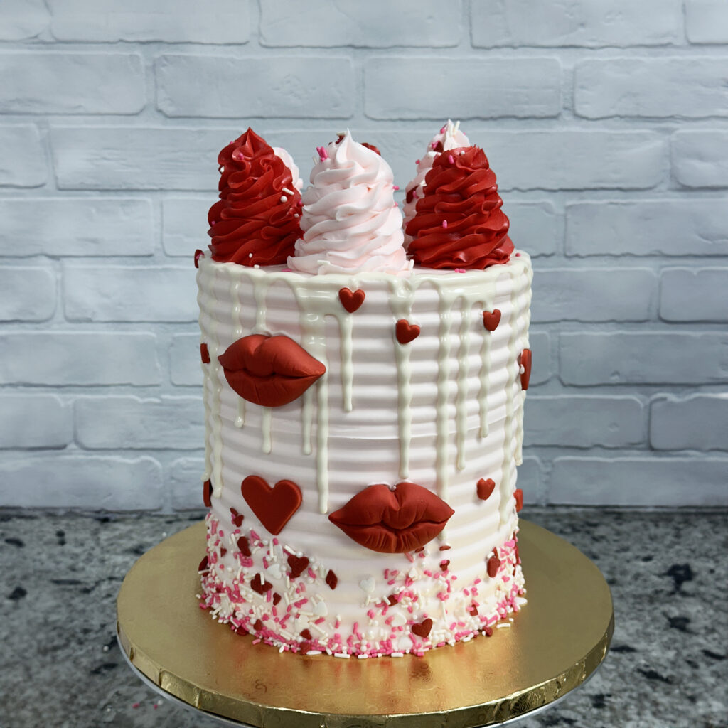 Kisses Drip Cake - Palermo Custom Cakes