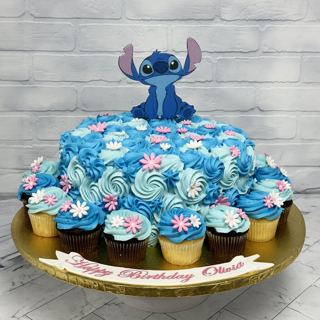 Lilo and Stitch Cupcake Cake - Palermo Custom Cakes