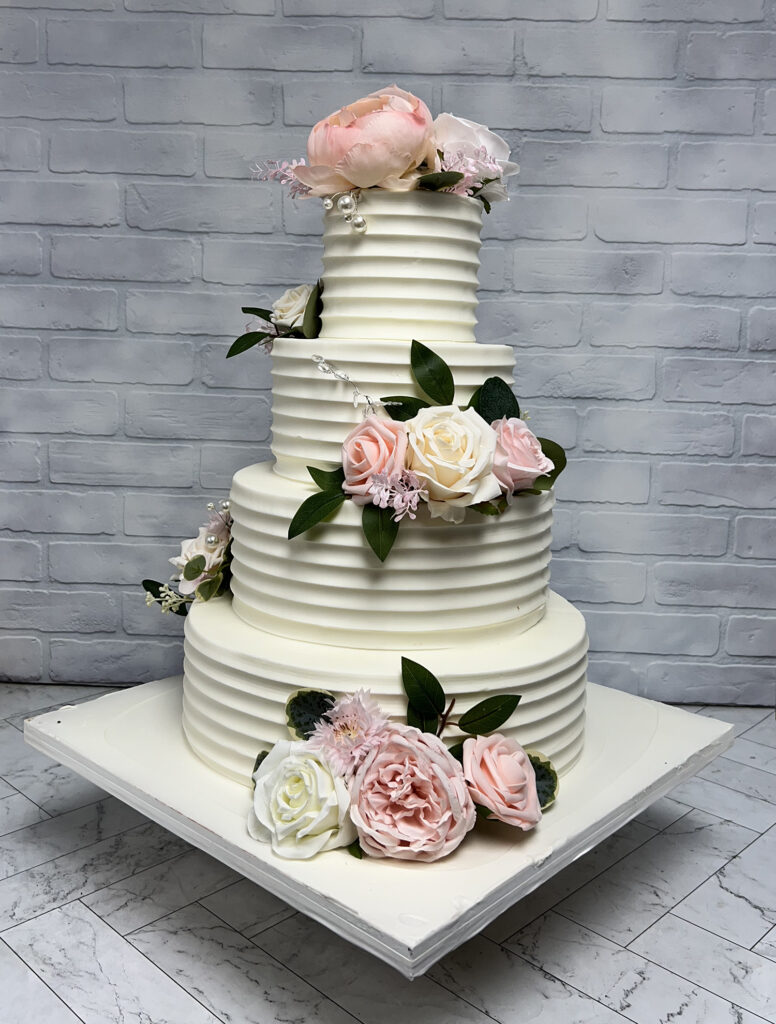 Blooming Wedding Cake - Palermo Custom Cakes