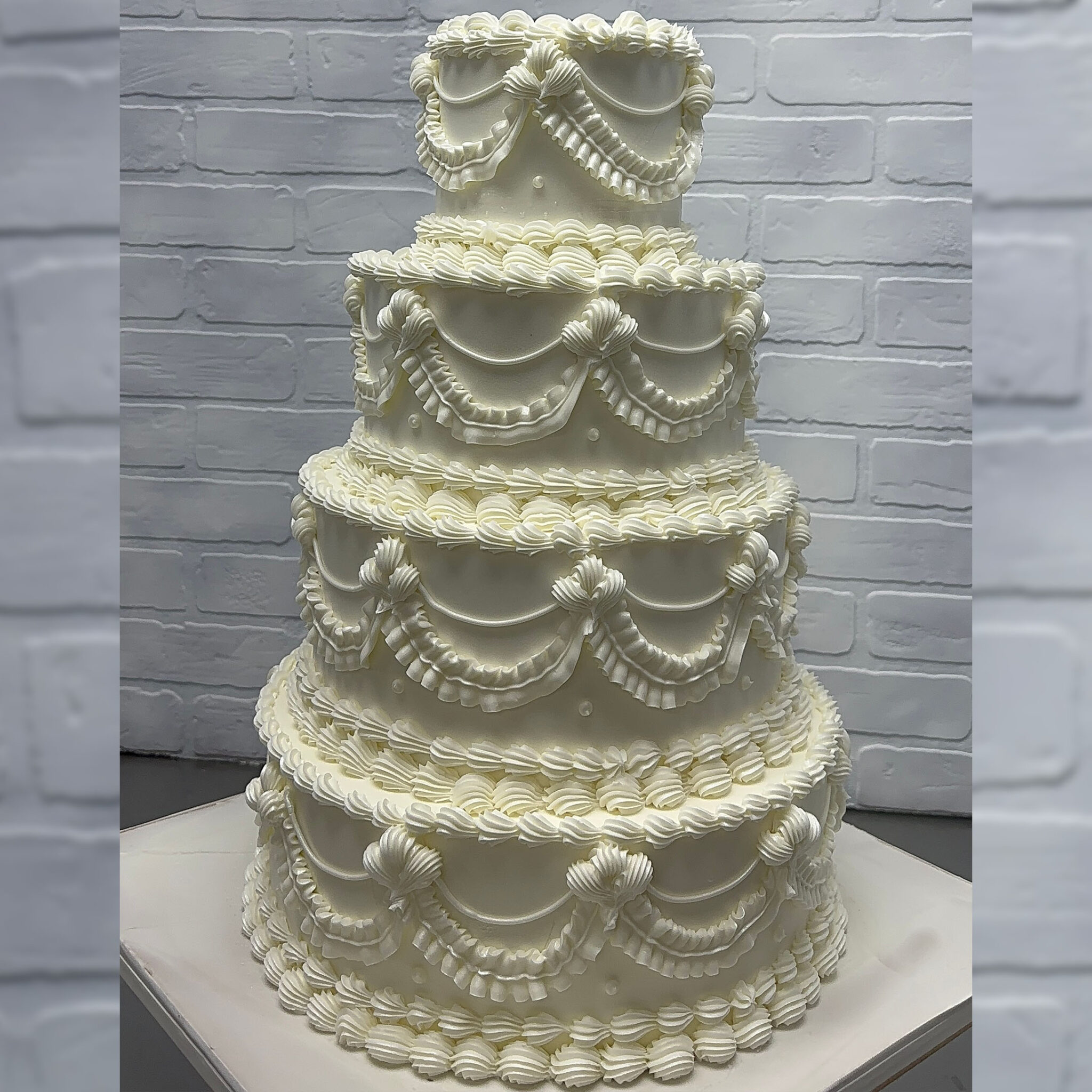 Victorian Regal Wedding Cake - Palermo Custom Cakes